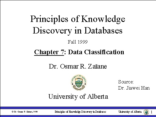 Principles of Knowledge Discovery in Databases