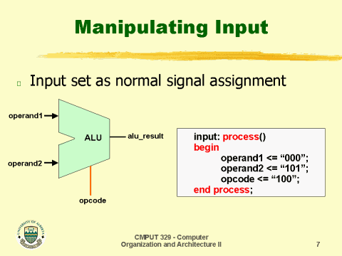 Manipulating Input