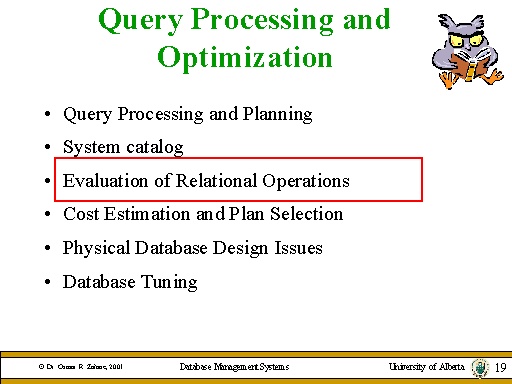Query Processing and Optimization