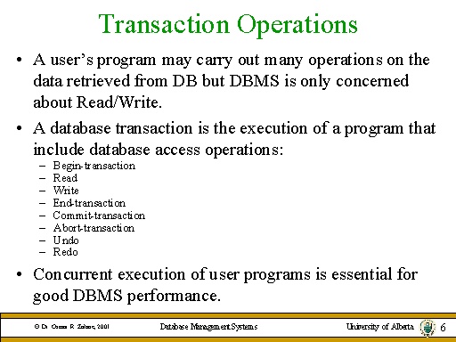 Transaction Operations