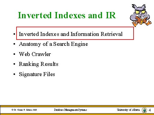 Inverted Indexes and IR
