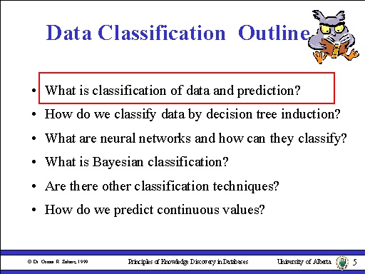 Data Classification Outline