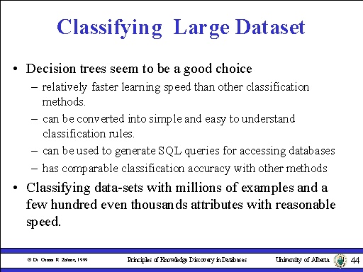 Classifying Large Dataset