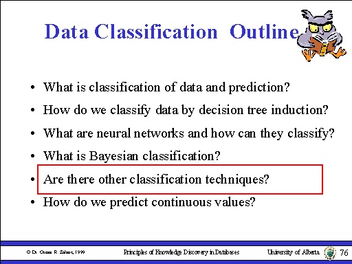 Data Classification Outline